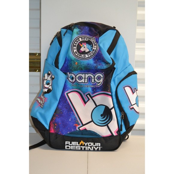 Bags | Bang Energy Drink Utility Backpack Blue Bang Revolution World ...